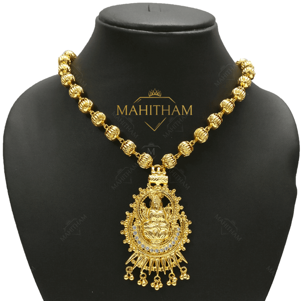 Lakshmi Hanging Balls with traditional One Gram Gold chain MG-959 ...