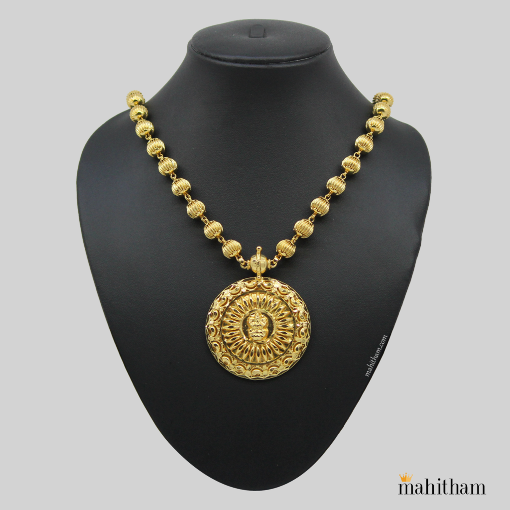 Lakshmi Hanging Balls with traditional One Gram Gold chain MG-959 ...