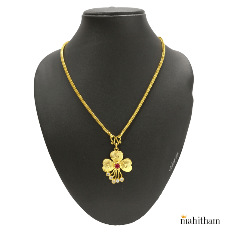 Lord Krishna Palakka One Gram Gold Pendant Chain MG-1080 - Mahitham ...