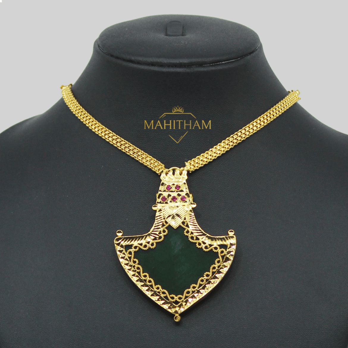 Gorgeous Designer Locket with Urvashi chain | mahitham jewellery