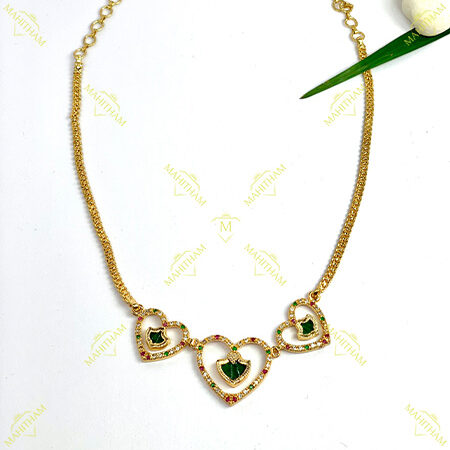 Gorgeous Designer Locket with Urvashi chain | mahitham jewellery